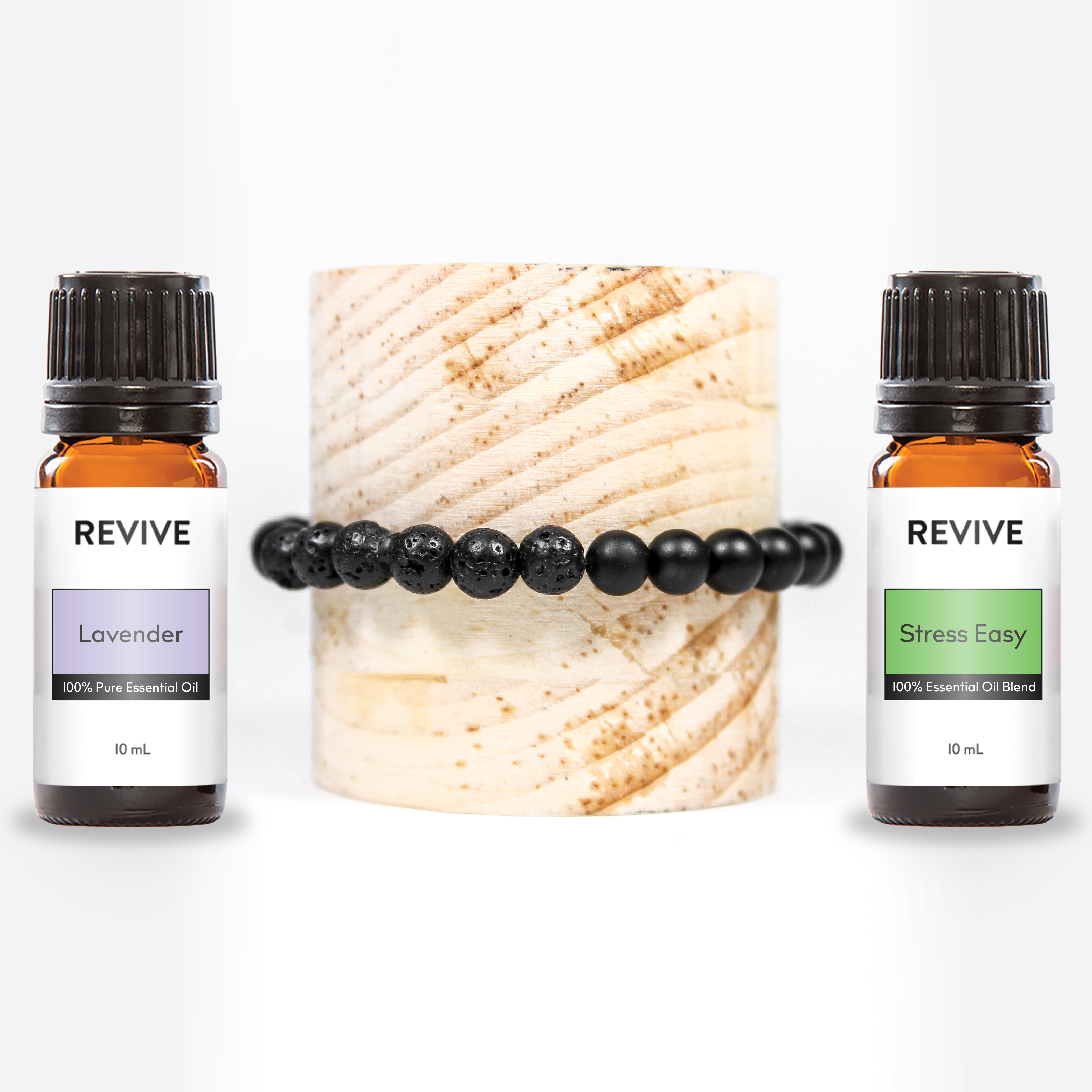 Stone Bracelet + Lavender + Stress Easy - REVIVE Essential Oils