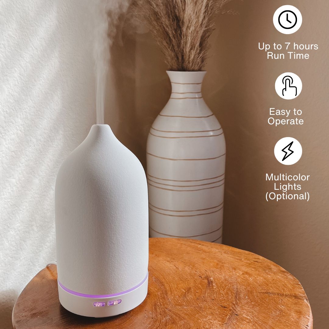 The Champagne, Ceramic Ultrasonic Diffuser - REVIVE Essential Oils