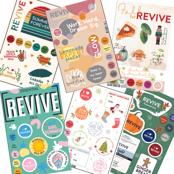 REVIVE Essential Oil Cap Stickers | REVIVE Essential Oils