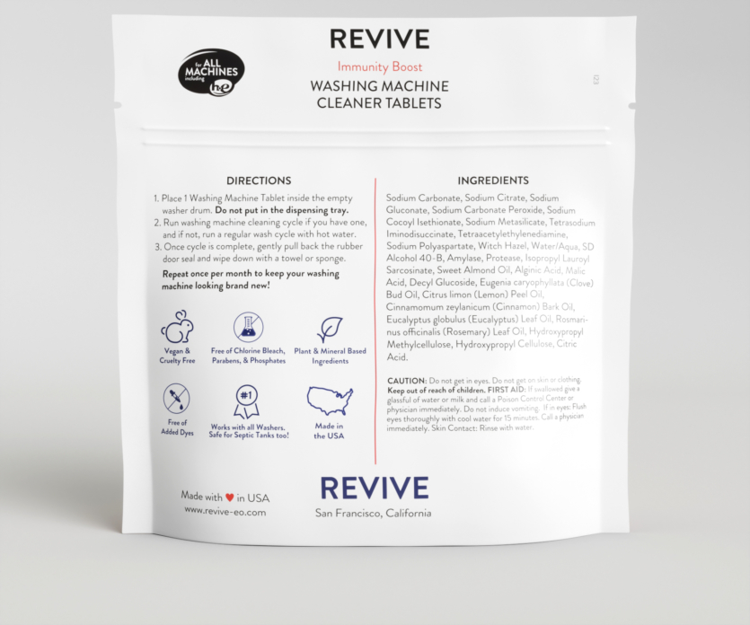 Immunity Boost Washing Machine Cleaner Tablets - REVIVE Essential Oils