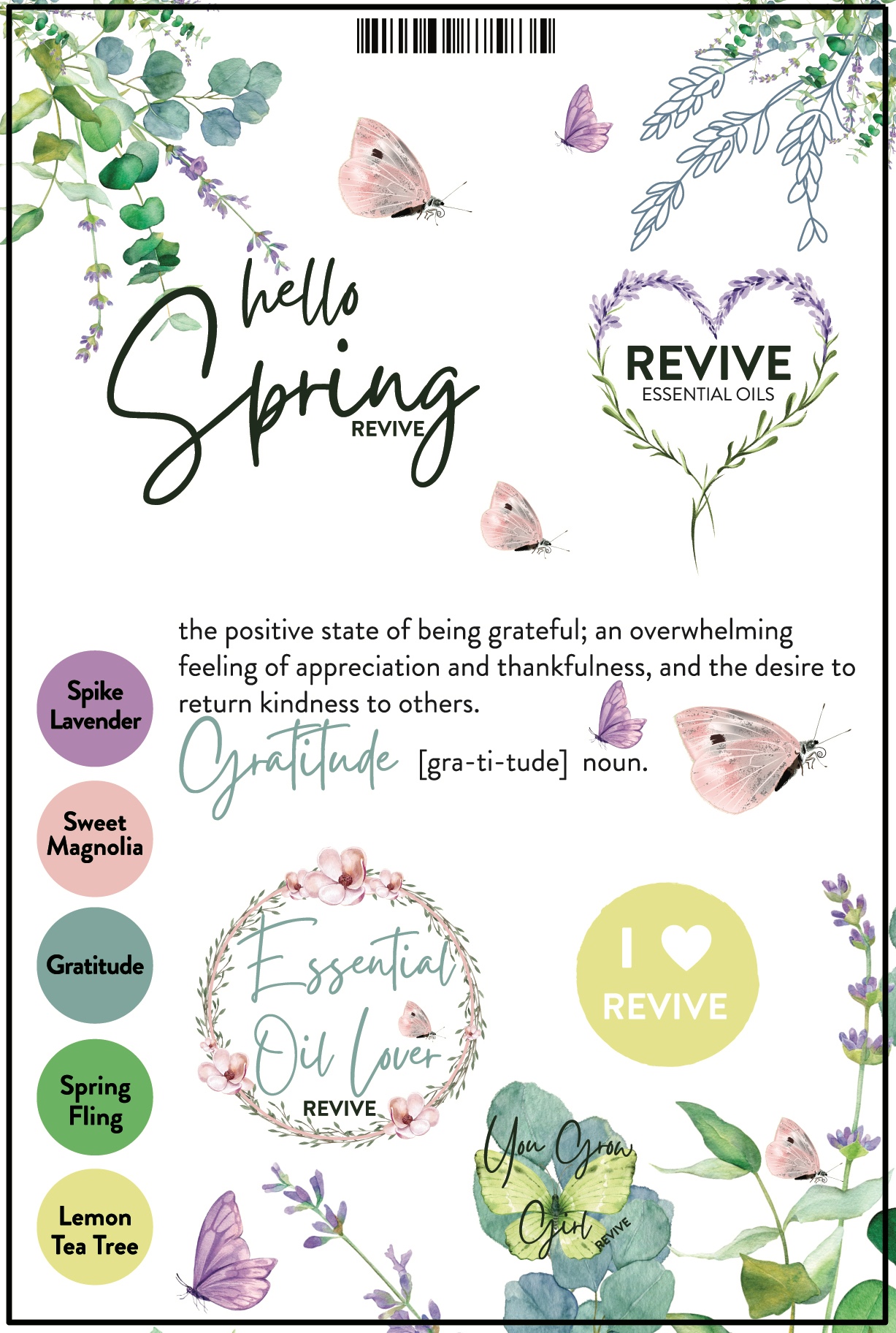 Fall 2025 Sticker Sheet - REVIVE Essential Oils