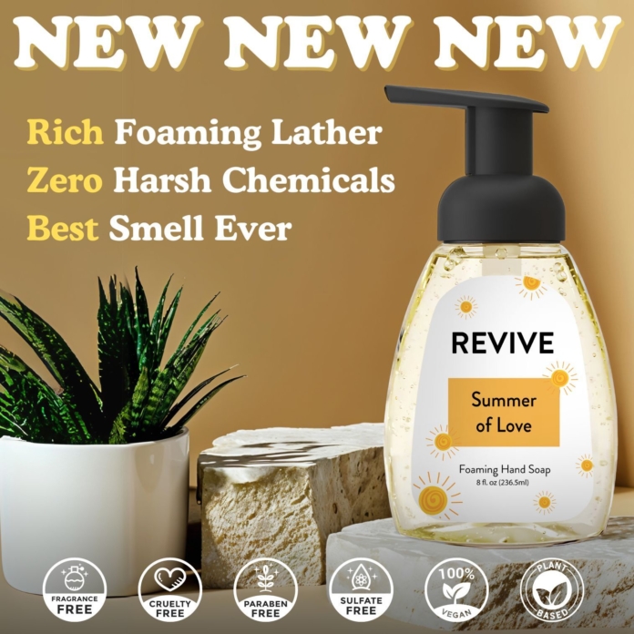 Summer Of Love Foaming Hand Soap - REVIVE Essential Oils