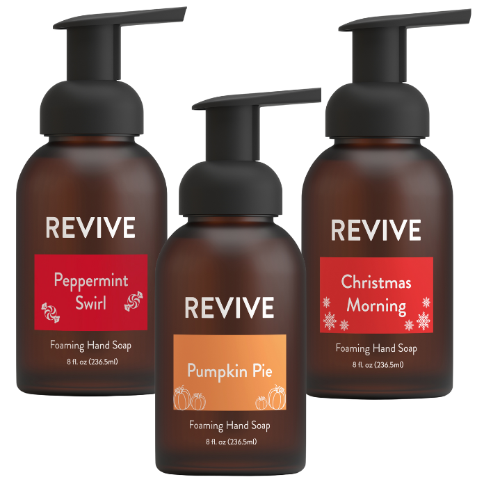 Holiday Foaming Hand Soap Trio - REVIVE Essential Oils
