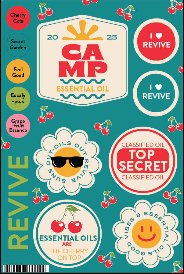 REVIVE Essential Oil Cap Stickers | REVIVE Essential Oils